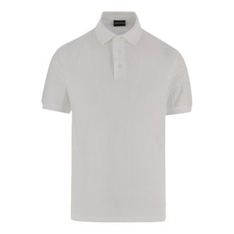 Emporio Armani Polo en coton - Homme - Tops - Blanc - Taille: L