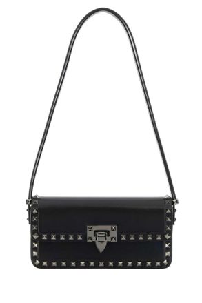 Valentino Garavani Rockstud-Embellished Leather Shoulder Bag - Black