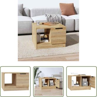 vidaXL vidaXL Rangement salon - Table basse ch&ecirc;ne sonoma 50x50x36 cm bois ding&eacute;nierie