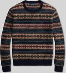 Polo Ralph Lauren Pullover aus reiner Wolle mit Logo-Stitching