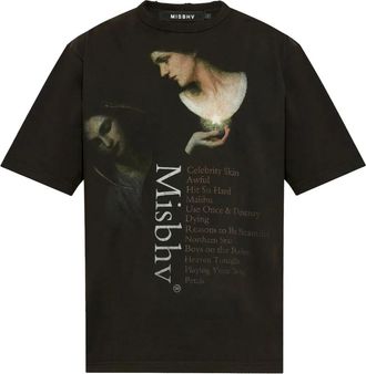 Misbhv T-Shirt mit grafischem Print - Schwarz