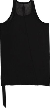 Rick Owens Loose Fit Cotton Tank Top - Black