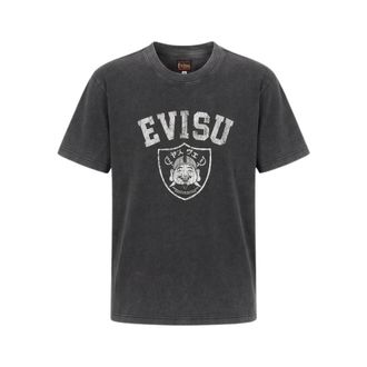 Evisu Homme, Tops, Gris, Taille: M Raiders T-Shirt