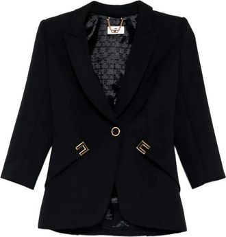 Elisabetta Franchi Veste Casual - Noir