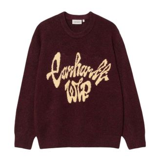 Carhartt Work in Progress Chedda Sweater - - Knitwear - Herren - Rot - L