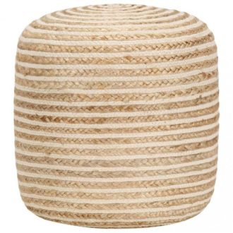 vidaXL Handgefertigter Sitzpuff 40 x 45 cm Jute Vidaxl