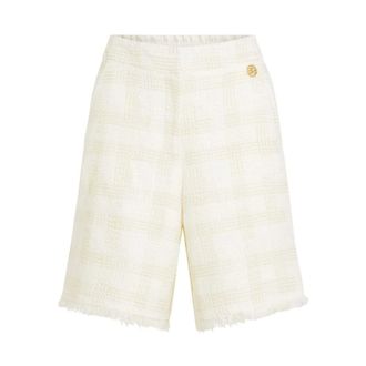Karl Lagerfeld Femme, Shorts, Beige, Taille: 36 FR Shorts Bermuda en boucl&eacute;