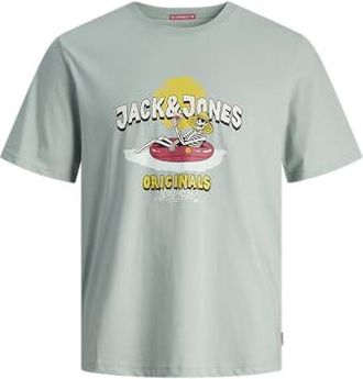 Jack & Jones Jorcoconut Skull Tee SS Crew Neck T-Shirt, Gris Brumeux, S Homme