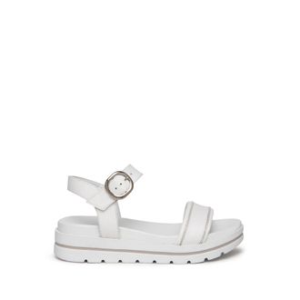 Nero Giardini E307812D Damen-Sandalen aus Leder, Wei&szlig;, 37 EU