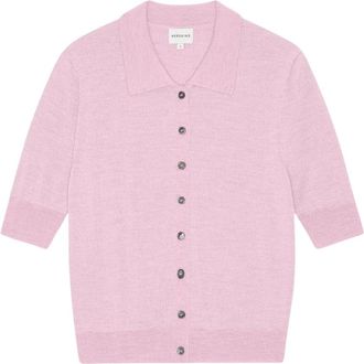 Birgitte Herskind Femme, Pulls, Rose, Taille: 38 FR Cardigan &agrave; Manches Courtes et Col