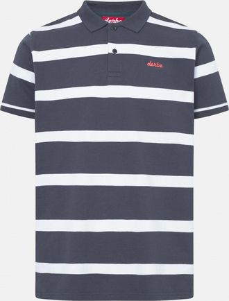 Derbe Derbe Polo Shirt Polo Blockstriped Herren Dunkelblau GOTS