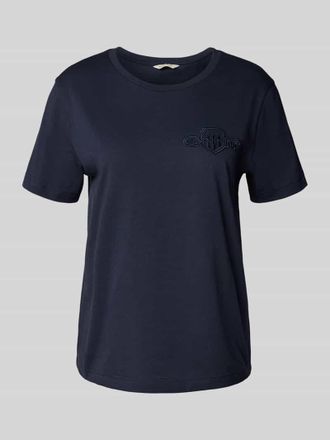 GANT Regular Fit T-Shirt aus reiner Baumwolle mit Logo-Patch