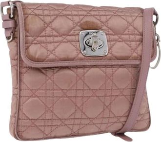 Dior Sac bandouli&egrave;re vintage en nylon doccasion - Femme - Pre-owned - Rose - Taille: ONE Size