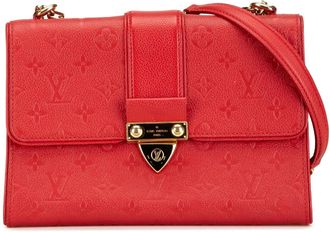 Louis Vuitton Hobo Bags - Monogram Empreinte Saint Sulpice BB - Gr. unisize - in Rot - f&uuml;r Damen