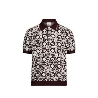 Casablanca Polo &agrave; manches courtes logotyp&eacute; en coton