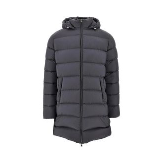 Herno Parka aus Nylon-Mikrofaser mit G&auml;nsedaunen - - Coats - Herren - Grau - XL