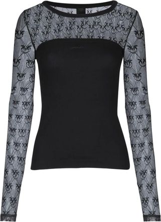 Pinko Pinko, Femme, Blouses et Chemises, Noir, Taille: 40 FR Violinista T-shirt Costina