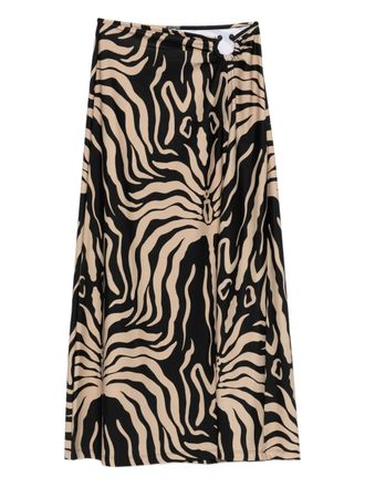 Johanna Ortiz Nuevo Destino midi skirt - Schwarz