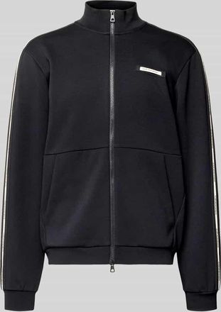 Emporio Armani Sweatjacke mit Stehkragen und Zweiwege-Rei&szlig;verschluss