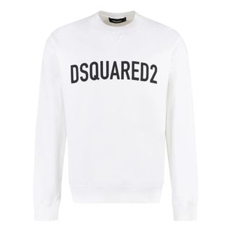 Dsquared2 Cool Fit Rundhals-Sweatshirt - - Sweatshirts & Hoodies - Herren - Wei&szlig; - XL