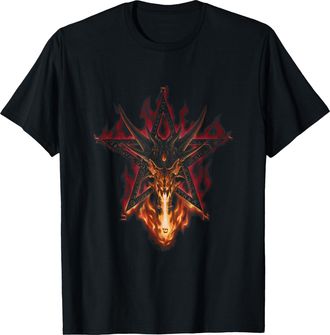 Alchemy Alchemie Ofen des Merkur Roter Drache Magie Feuer Zauber T-Shirt