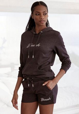 Bench Kapuzensweatshirt mit glänzender Logostickerei, Loungewear, Loungeanzug