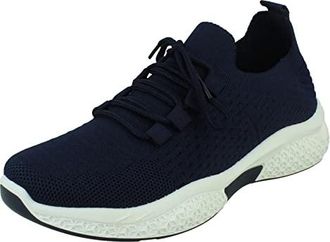 Spot On Baskets à lacets pour femme, bleu marine, 38 EU