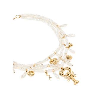 Au Printemps Paris Collier &agrave; triple cha&icirc;ne