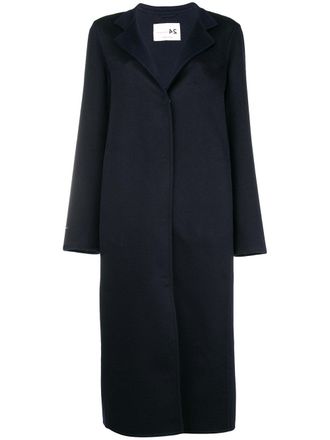 Manzoni24 Einreihiger Mantel - Blau