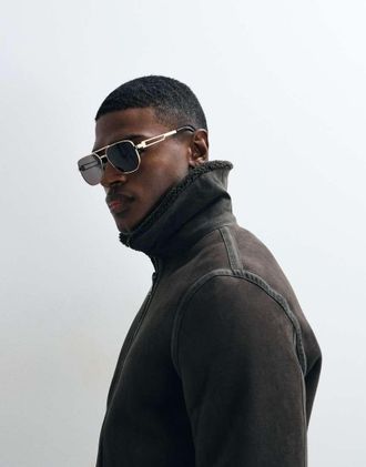 Mango veste &agrave; poches gris charbon-Neutre