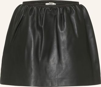 Maje Lederrock schwarz