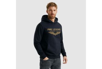 PME Legend Kapuzensweatshirt Hooded soft terry with logo mit Logostickerei