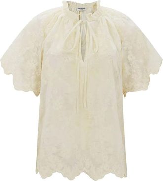 Lollys Laundry Femme, Blouses et Chemises, Beige, Taille: 42 FR Blouses