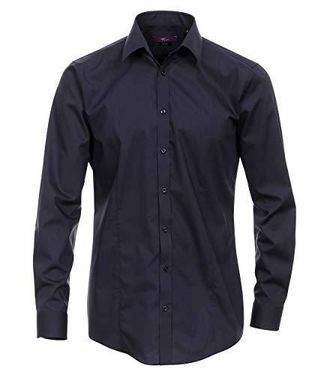 Venti 1470 - Chemise business - coupe cintrée - Homme Bleu (Blau 104) FR: 41 (Taille fabricant: 39)