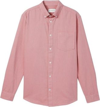 Tom Tailor Herren 1042640 Hemd, 38464-Samba Red Chambray, L