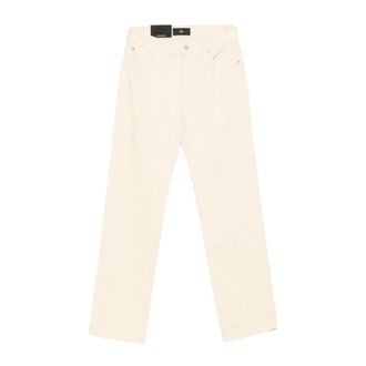 7 For All Mankind Calie Straight Corduroy Pants - - Trousers - Damen - Wei&szlig; - W26