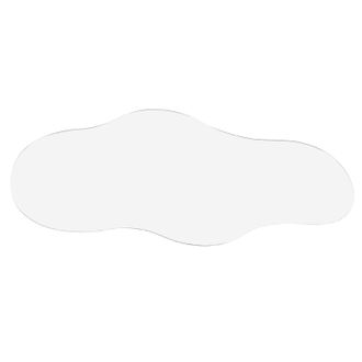 BESPORTBLE Weihnachtsdorf Spiegelsee Acrylspiegel 30x17cm Gebogen Unregelm&auml;&szlig;iger Weihnachtsdorf Teich f&uuml;r Miniatur Winterszenen Reflektierende Weihnachtsdeko Uni