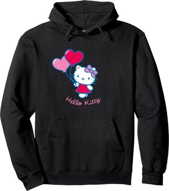 Hello Kitty Luftballons in Herzform Pullover Hoodie