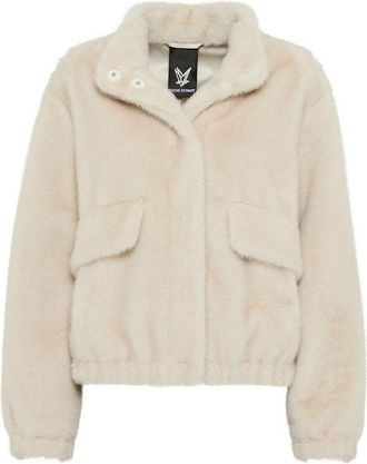 Fuchs Schmitt Plüschjacke Fuchs Schmitt Kunstfell-Jacke - offwhite (1-St)