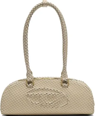 Diesel Femme, Sacs, Beige, Taille: ONE Size 1DR Dome-Elongated Bowling Bag