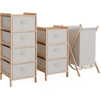 Vicco Badm&ouml;bel-Set Bruno, Beige, 3 Teile