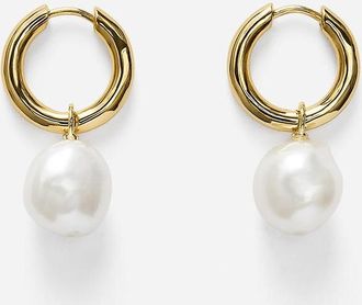 Arket Hoops Mit Perle -Goldfarben