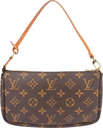Louis Vuitton Crossbody Bags - Louis Vuitton Canvas Monogram Pochette Accessoire - Gr. unisize - in Braun - für Damen
