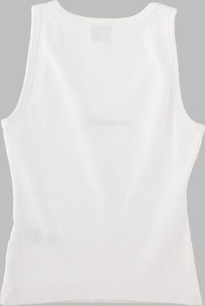 Casablanca Organic Cotton Tank Top - White