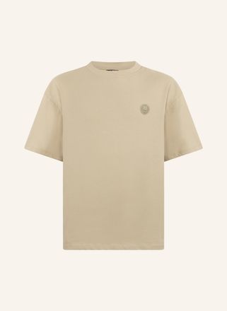 Plein Sport Plein Sport Kurzarm-Rundhals-T-Shirt Tiger beige