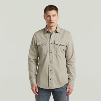 G-Star Marine Slim Hemd - Beige - Herren
