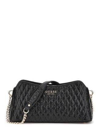 Guess Betula Top Zip Shoulder Bag Black