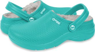 Lakeland Footwear Damen Fleece-gef&uuml;tterte Dockray Clogs, blaugr&uuml;n, 37 EU