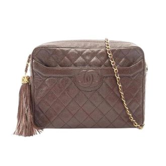 Chanel Pre-owned Matelasse Schultertasche aus genarbtem Kalbsleder - - Pre-owned - Damen - Braun - ONE SIZE