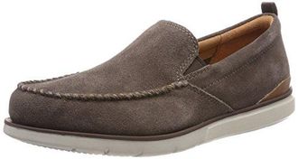 Clarks Homme Edgewood Step Mocassins, Gris (Taupe Suede), 41 EU